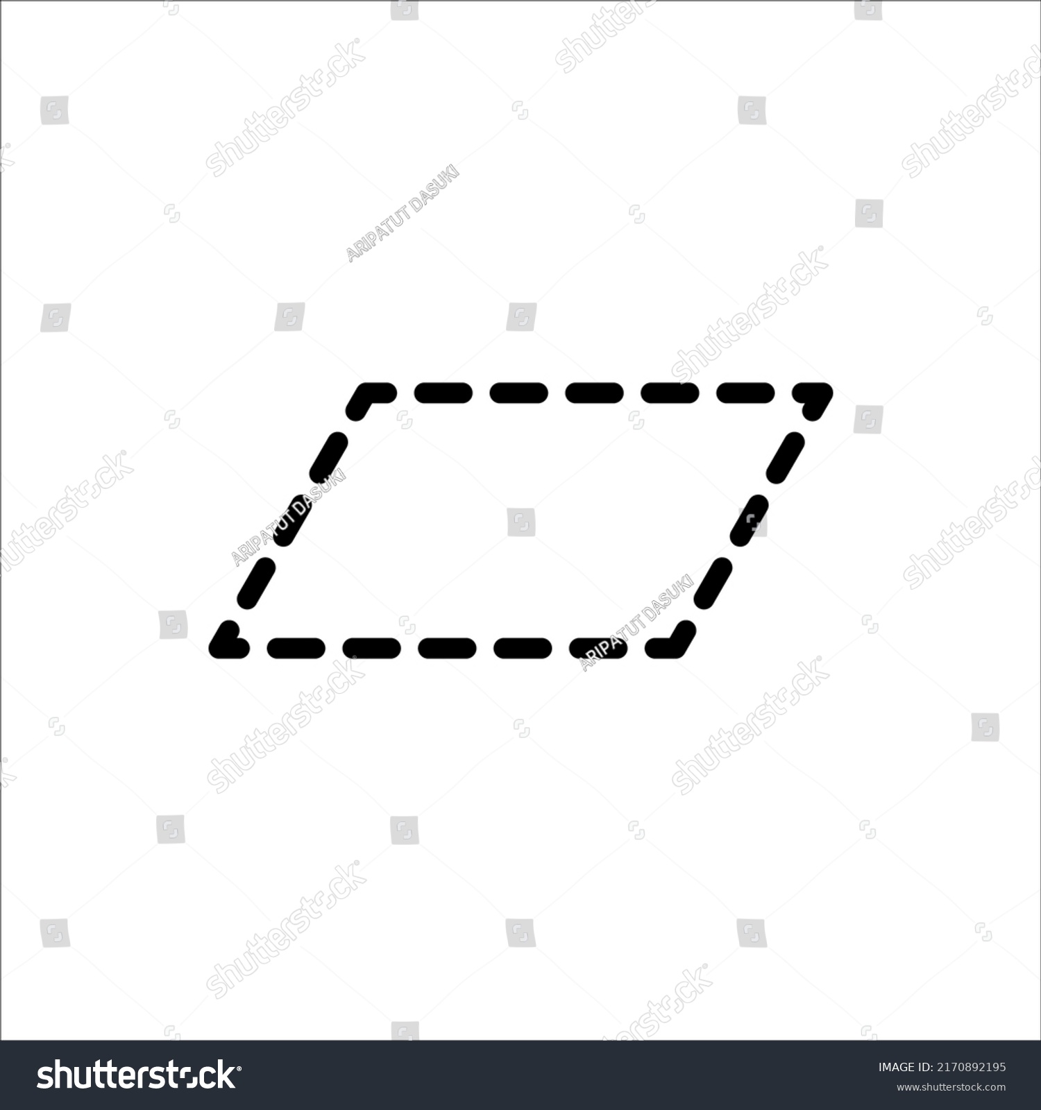 Parallelogram Shape Illustration Vector Graphic Basic Stock Vector ...