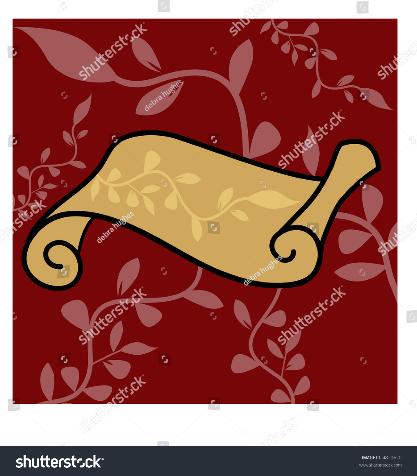 Parchment Scroll Vector Three Three Stock Vector (Royalty Free) 4829620 ...