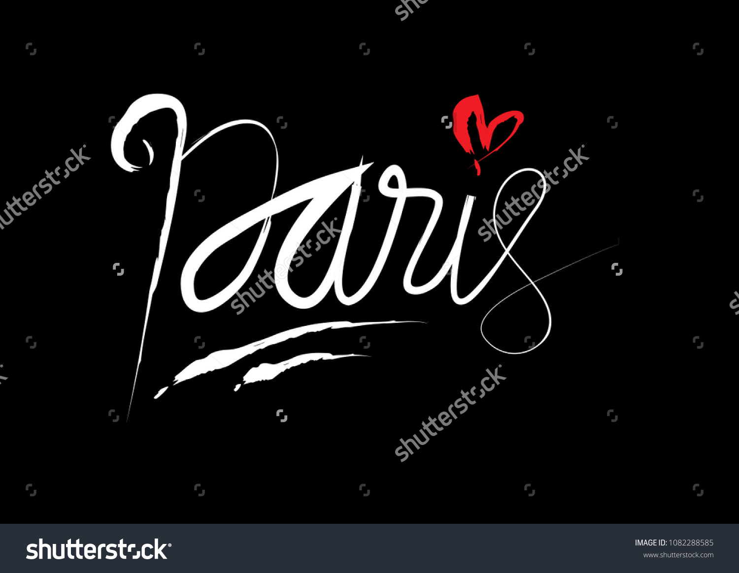 Paris Handwritten City Name Handlettering Calligraphy: vector de stock ... Paris Handwritten City Name Handlettering Calligraphy: vector de stock ...