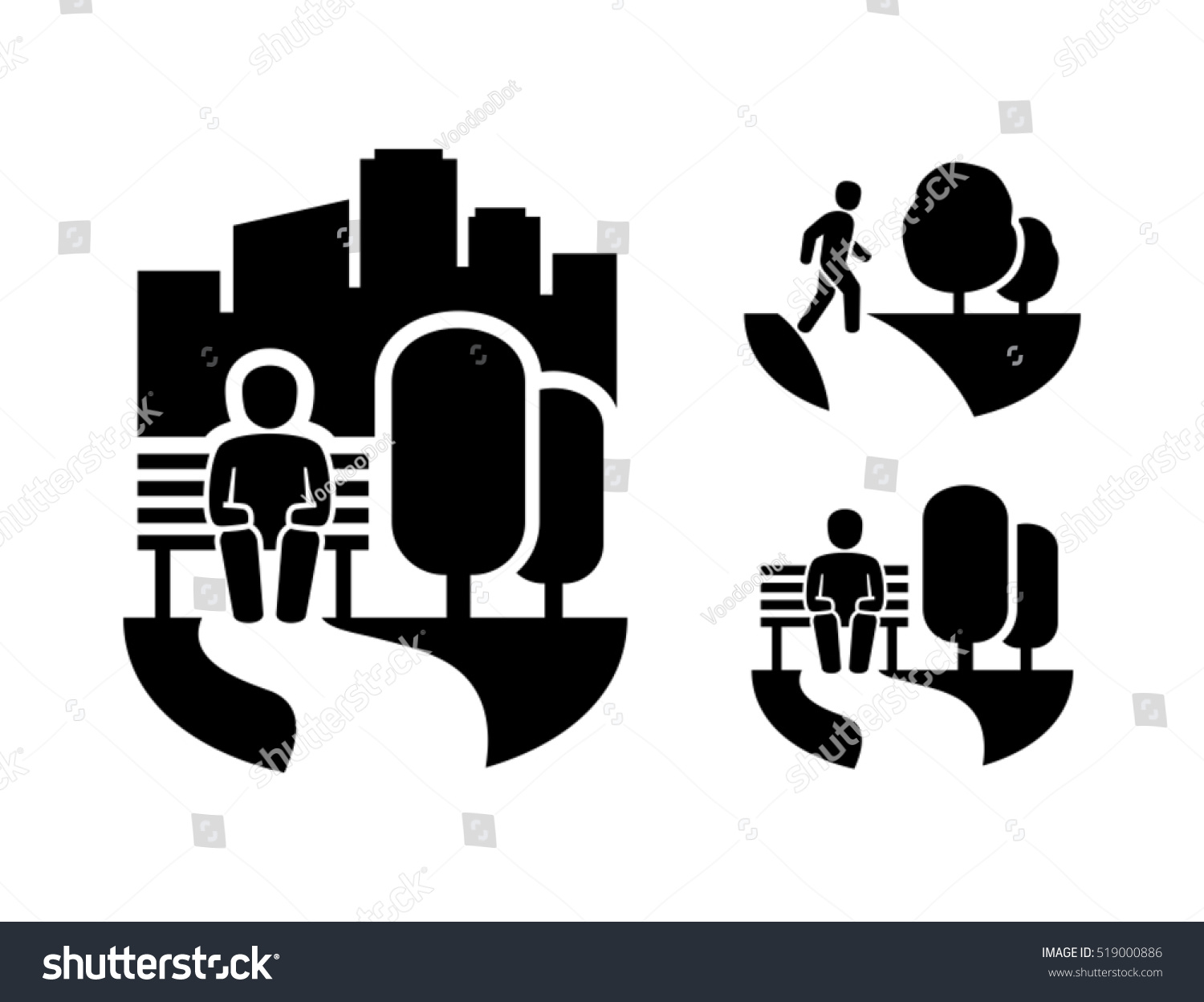 8,843 Sitting on bench icon Images, Stock Photos & Vectors | Shutterstock