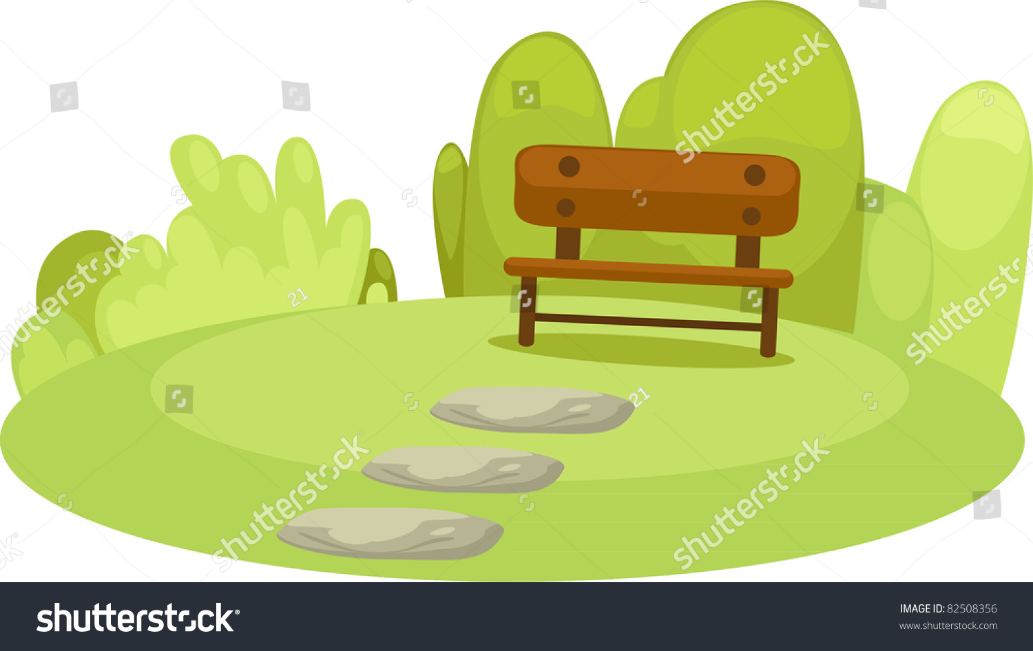 Park Small Cartoon Stock Vector 82508356 : Shutterstock