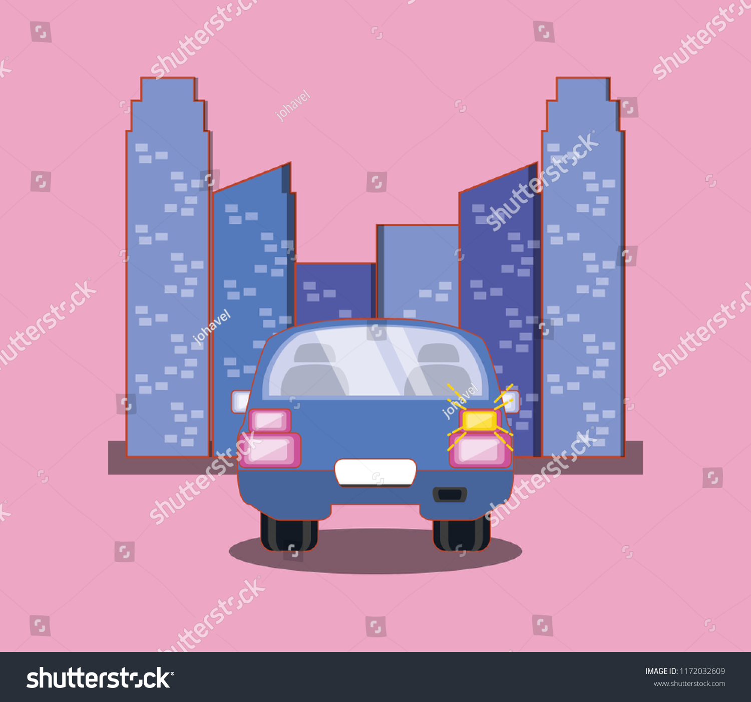 Parked Car Icon Stock Vector (Royalty Free) 1172032609 | Shutterstock