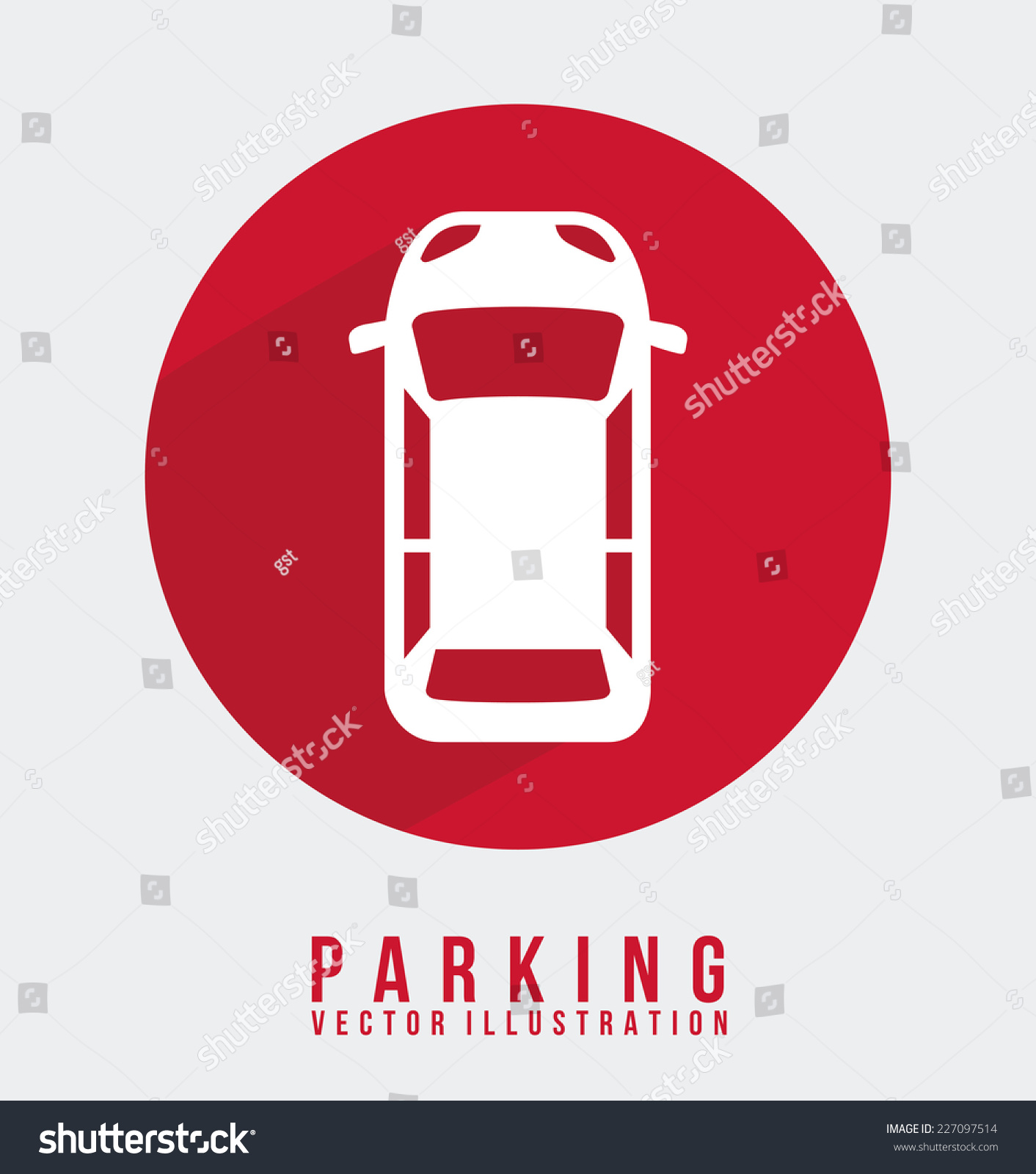 Parking Graphic Design Vector Illustration Stock Vector (Royalty Free ...