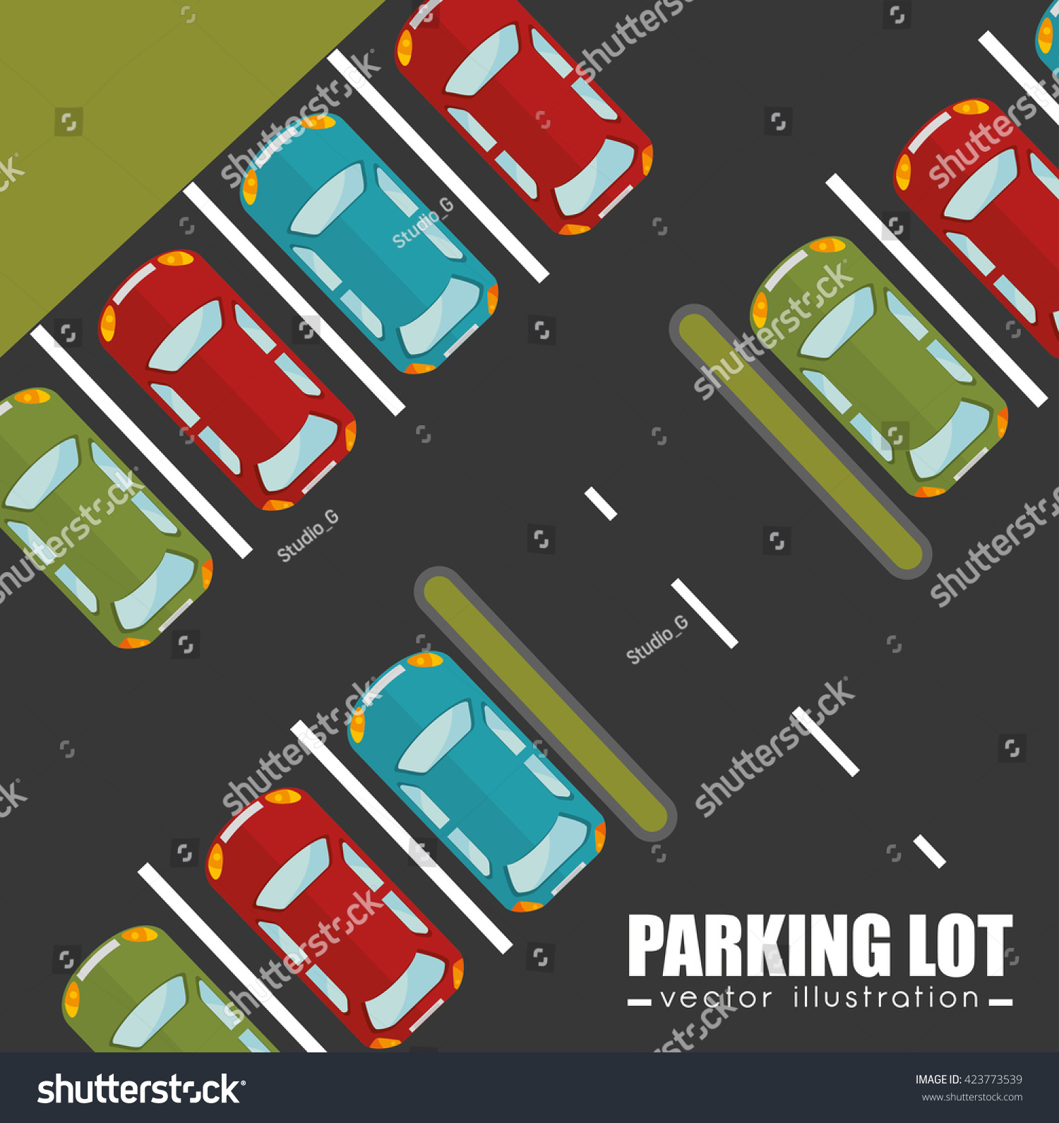 Parking Design Stock Vector (Royalty Free) 423773539