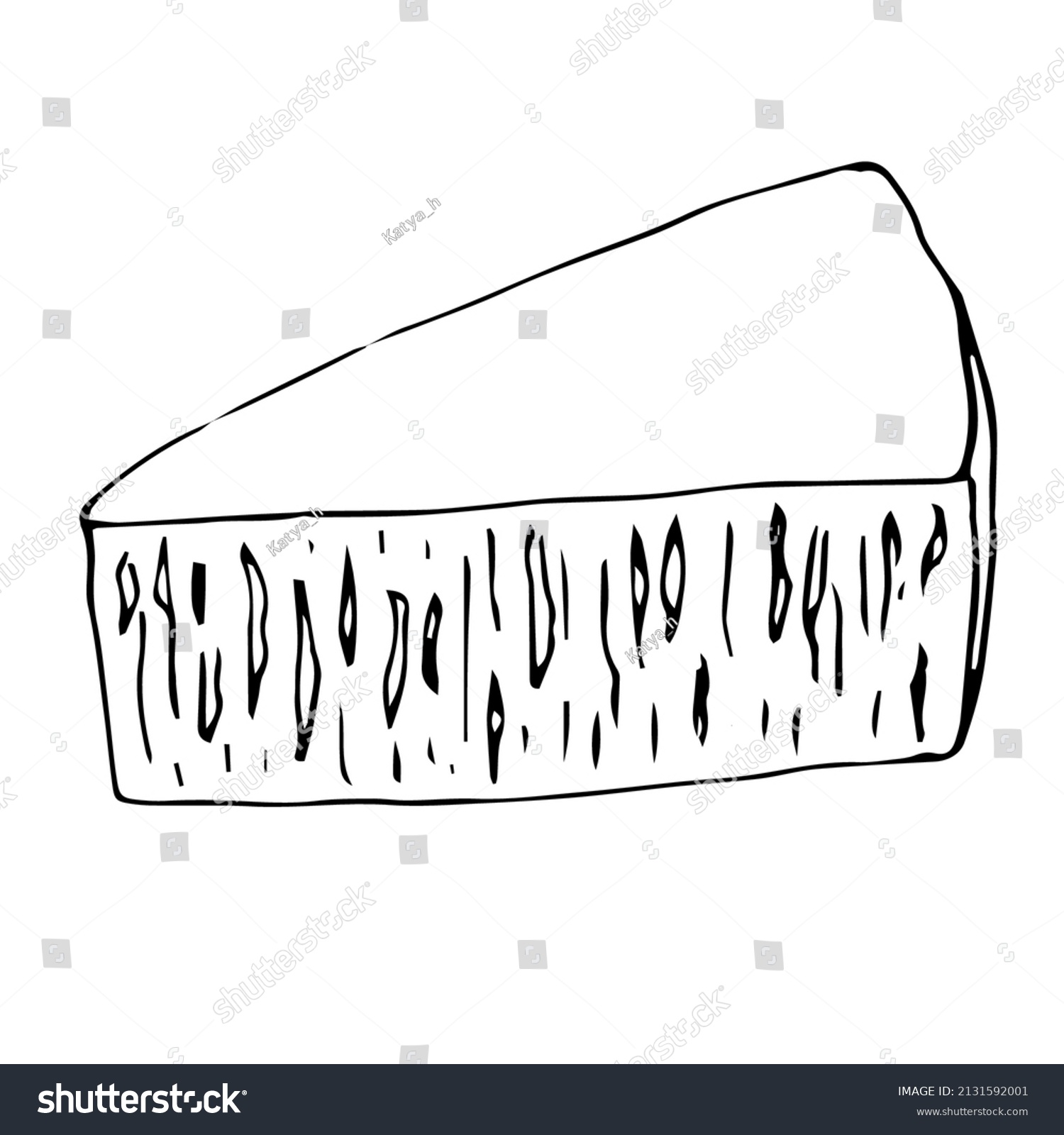 Parmesan Vector Illustration Hand Drawing Doodle Stock Vector (Royalty ...