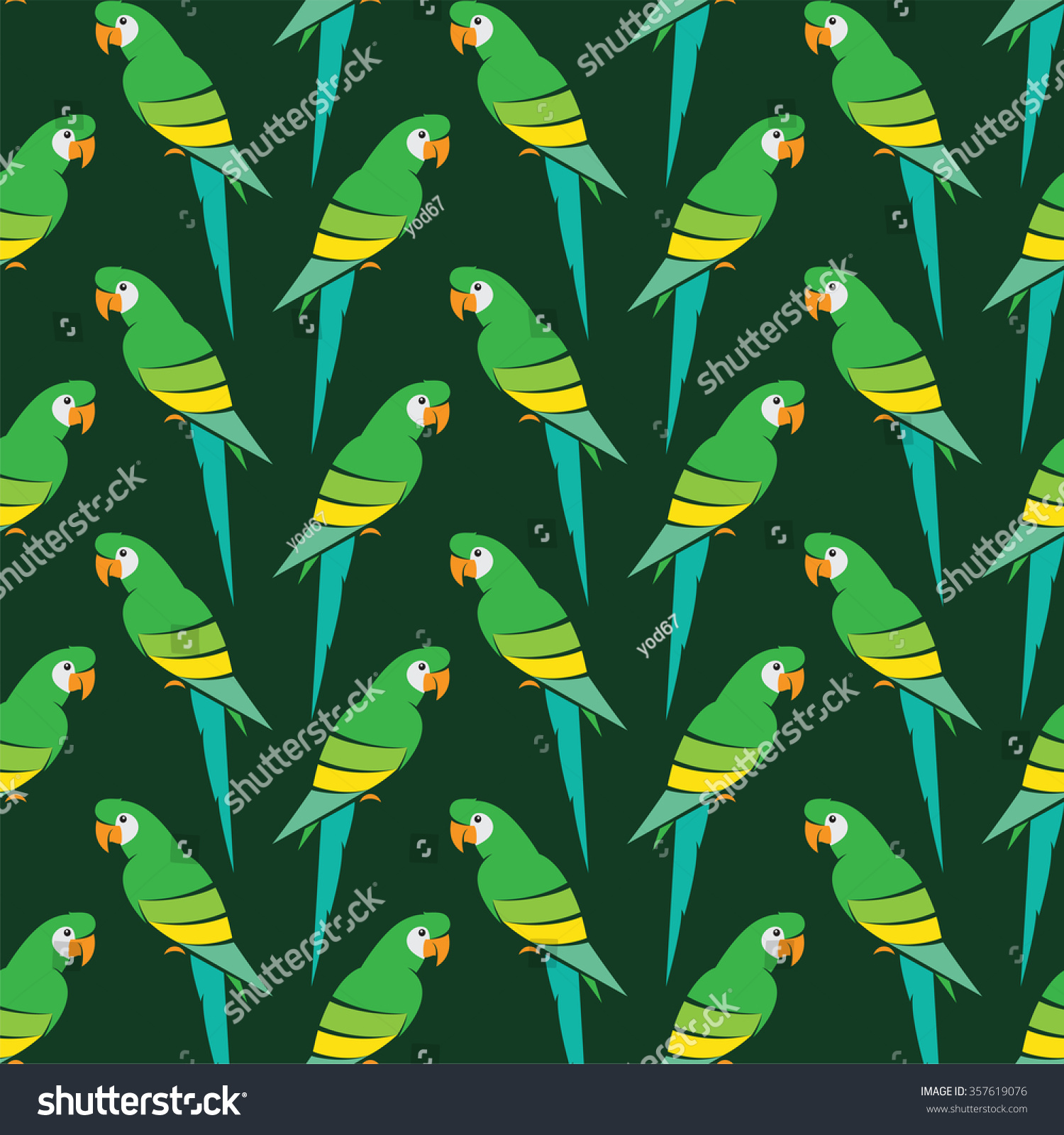 Parrot Vector Art Background Design Fabric: vector de stock (libre de ...