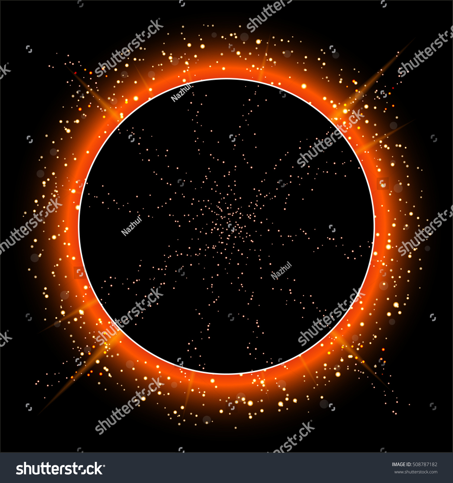 Particle Explosion Effect Golden Glitter Texture Stock Vector (Royalty ...
