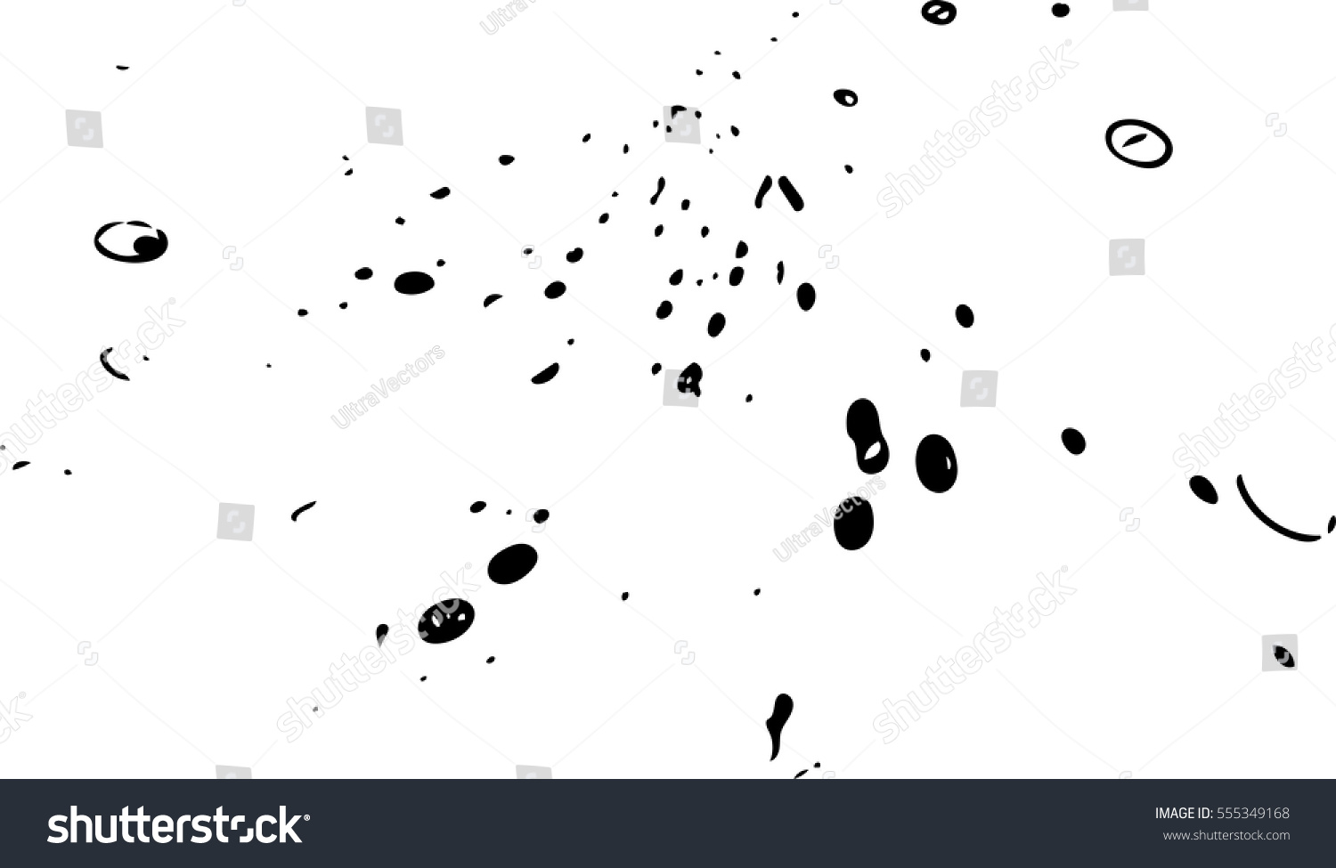 Particlepaint Splatter Effect Vector Isolated On Stock Vector (Royalty ...