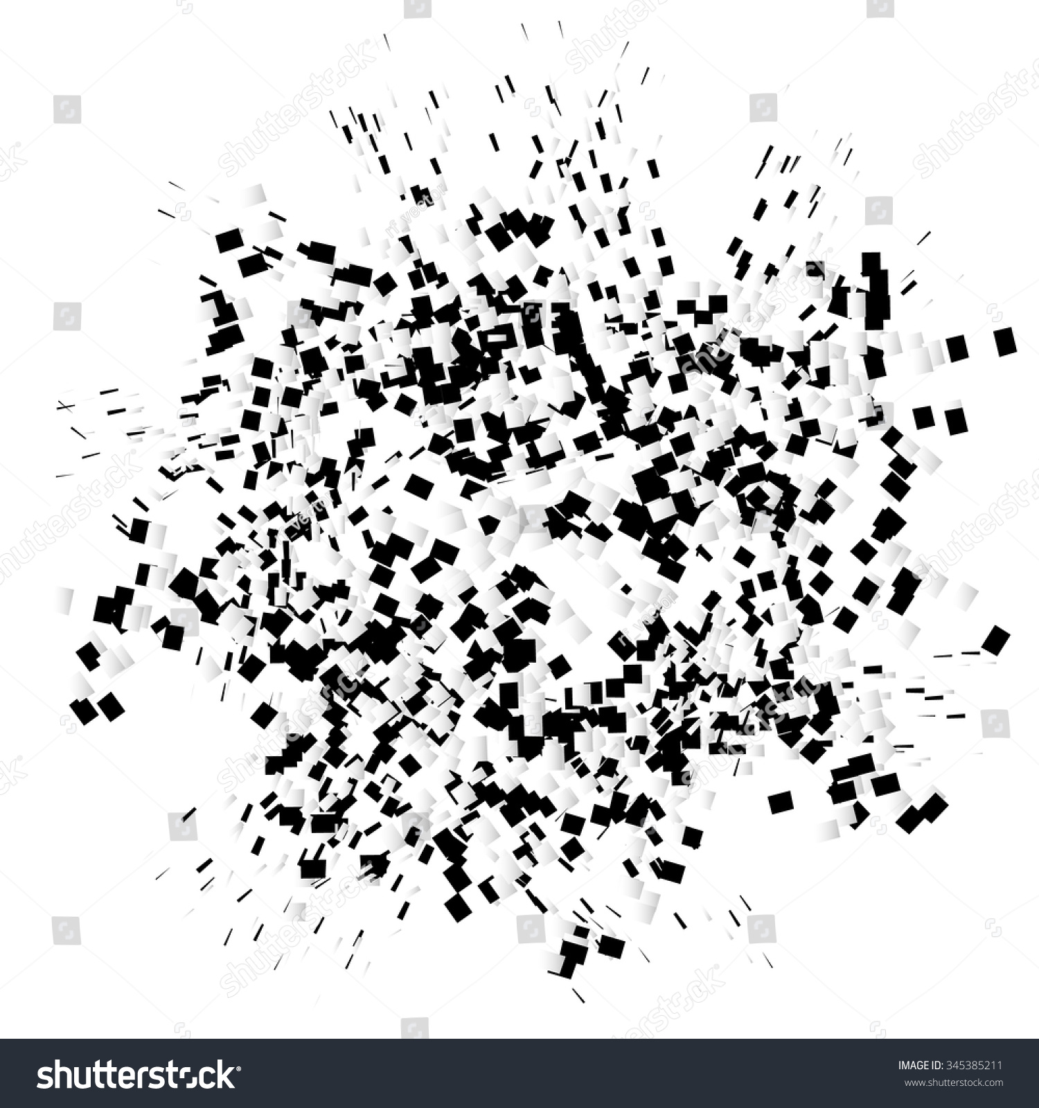 Particles Random Scattered Squares Monochrome Vector Stock Vector ... Particles Random Scattered Squares Monochrome Vector Stock Vector ...