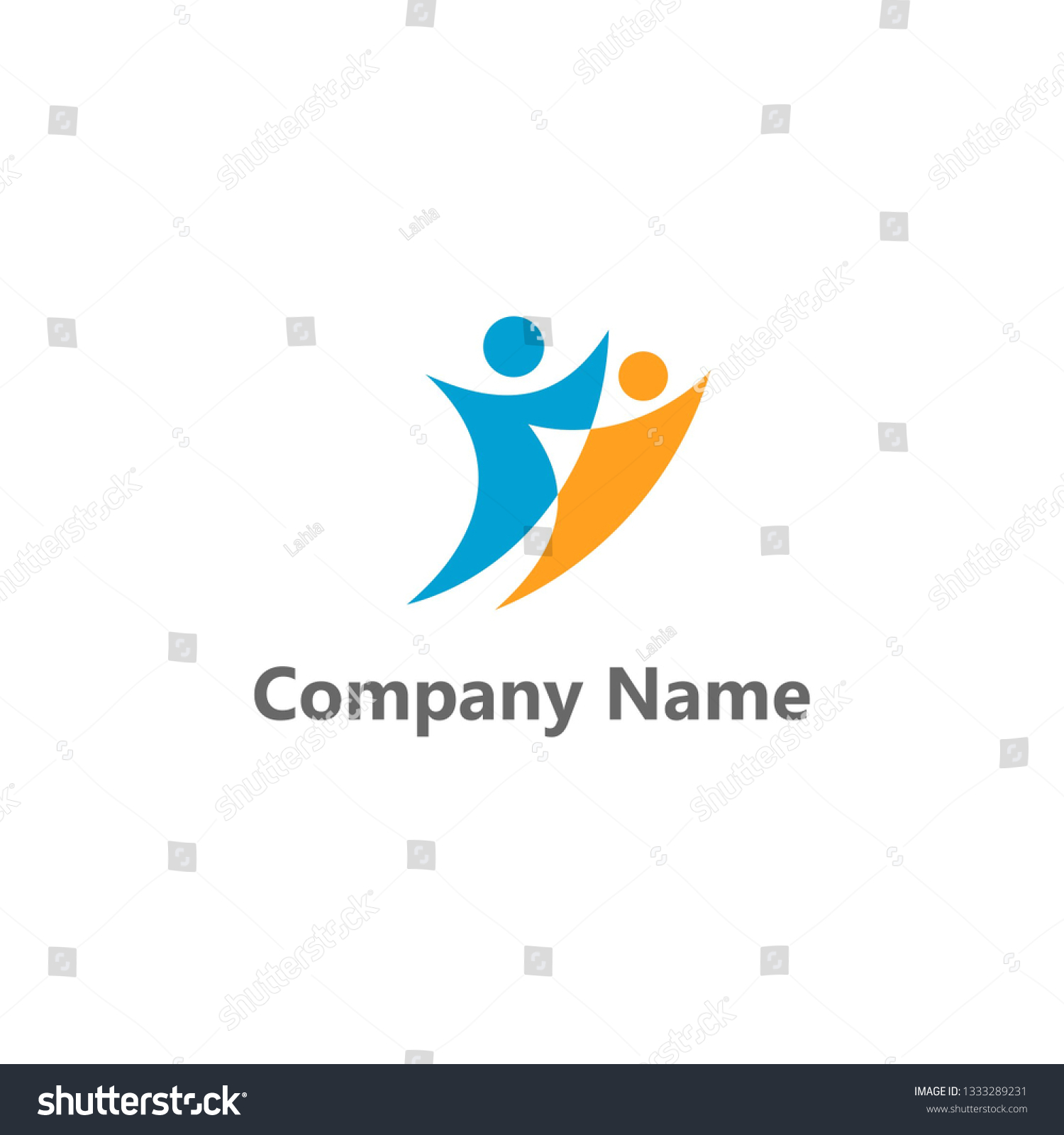 Partner People Logo Stock Vector (Royalty Free) 1333289231