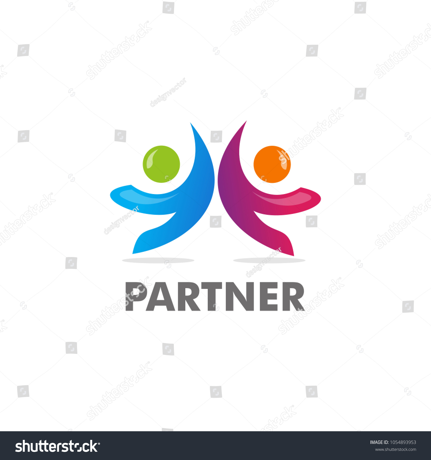 Partner People Vector Logo: เวกเตอร์สต็อก (ปลอดค่าลิขสิทธิ์) 1054893953 ...