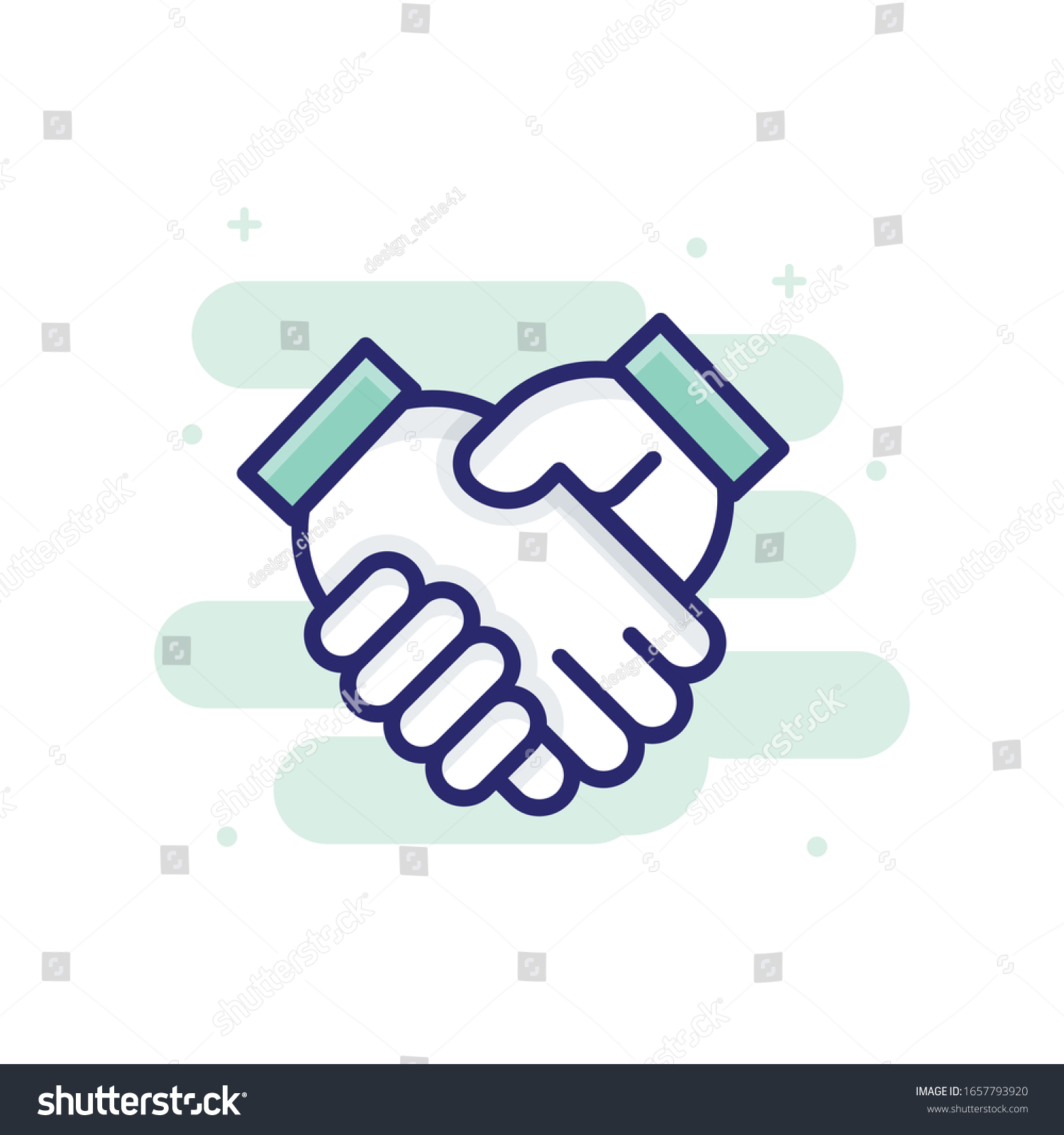Partner Vector Illustrator Color Full Background Stock Vector (Royalty ...