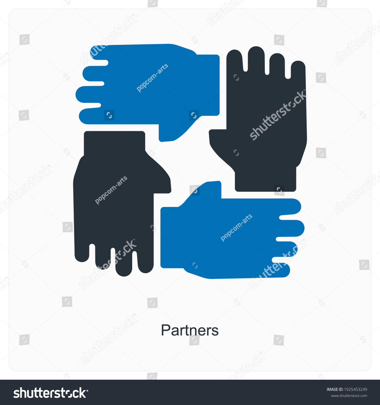 Partners Group Icon Concept Stock Vector (Royalty Free) 1925453249 ...