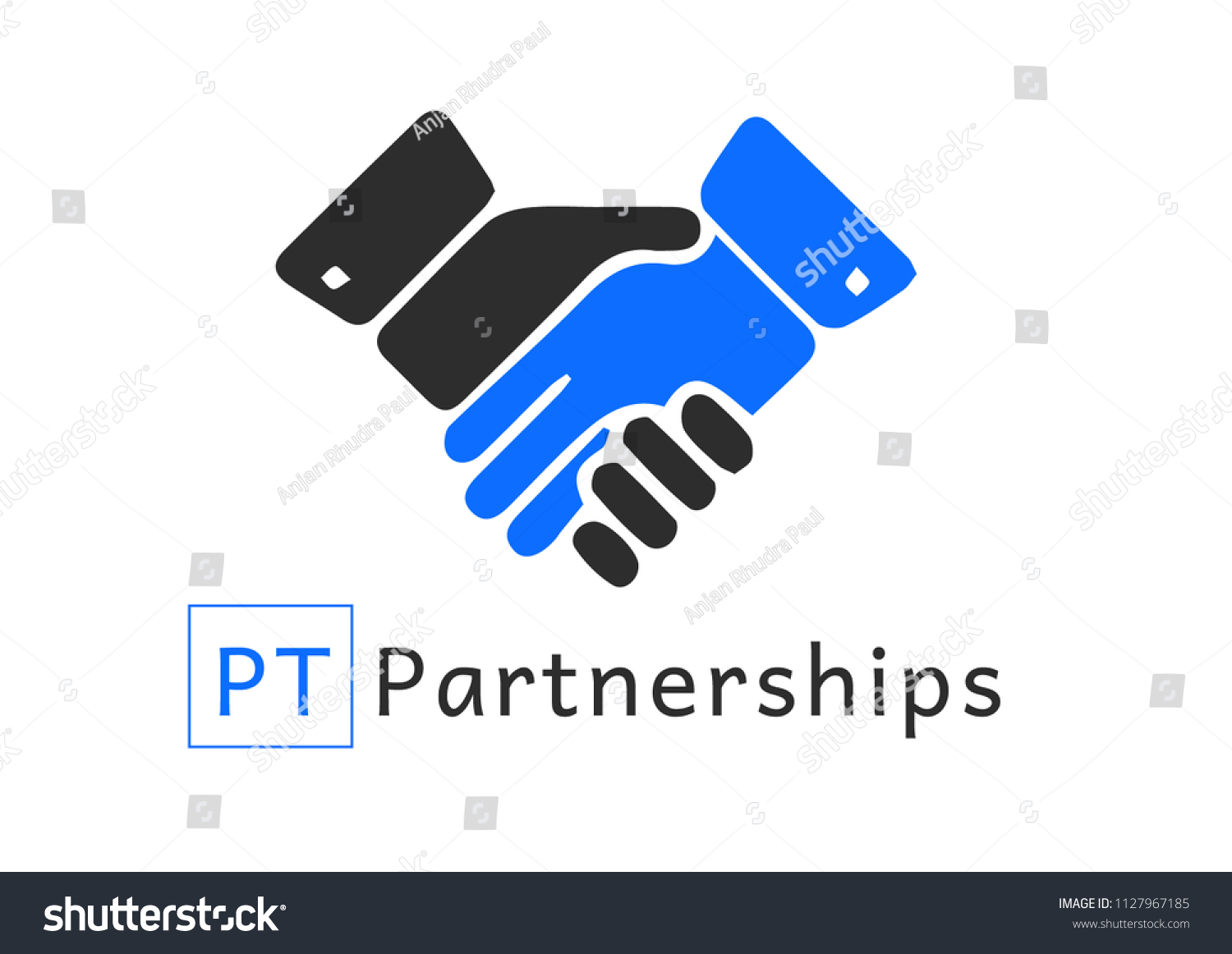 Partnership Logo Design Stock Vector (Royalty Free) 1127967185