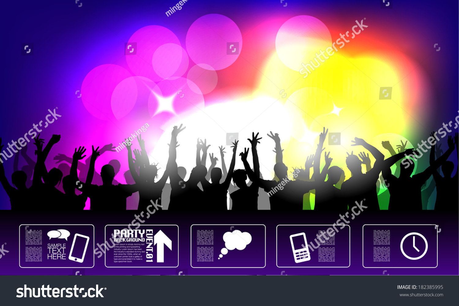 Party Background Stock Vector (Royalty Free) 182385995 | Shutterstock