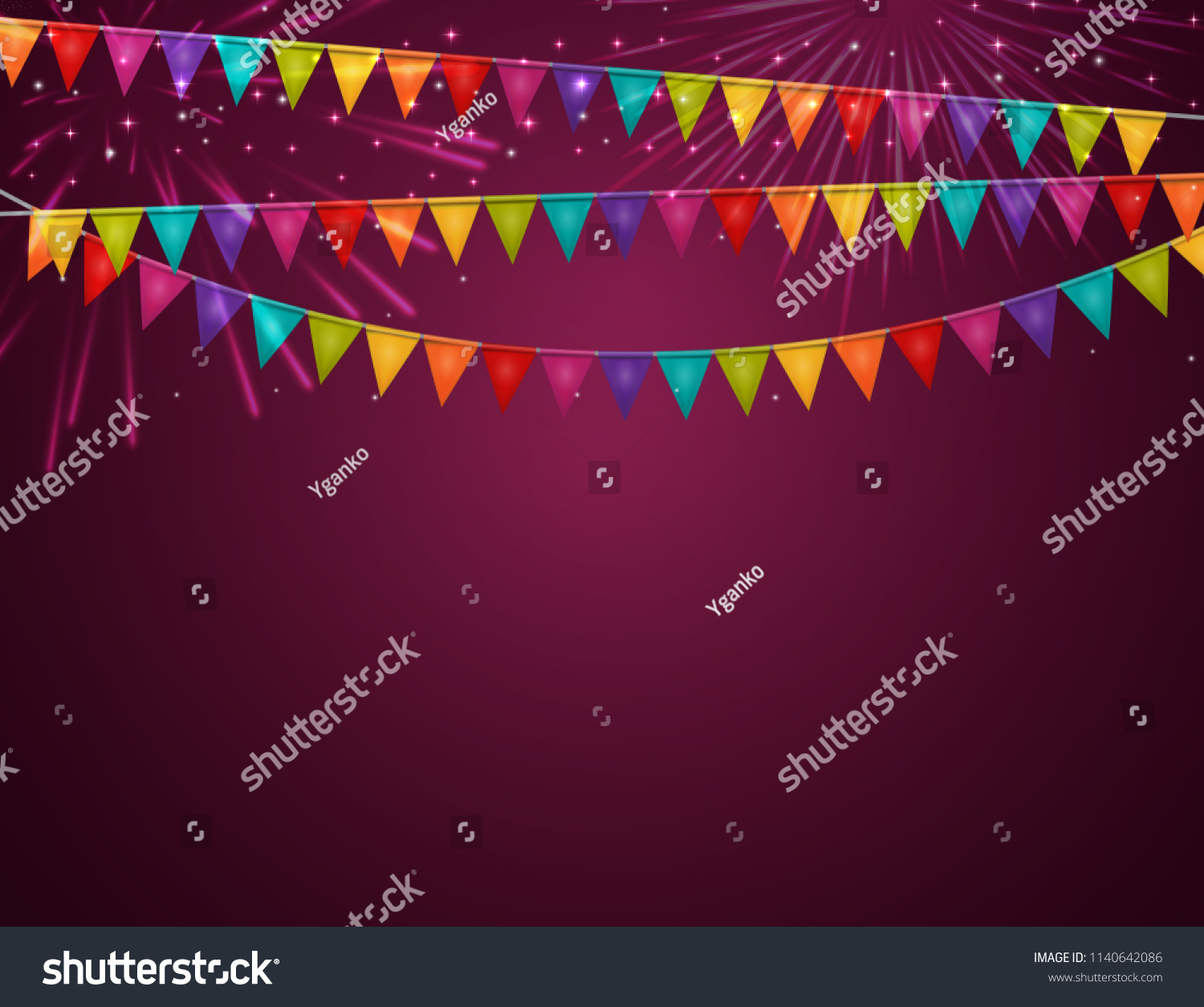 Party Background Flags Vector Illustration Eps10 Stock Vector (Royalty ...
