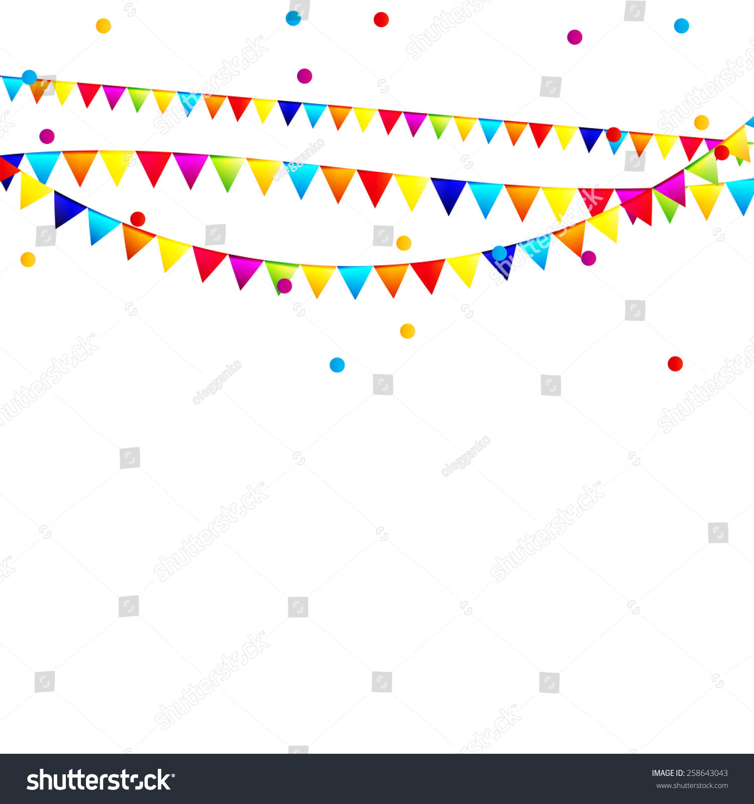 Party Background Flags Vector Illustration Eps: vector de stock (libre de regalías) 258643043 ...