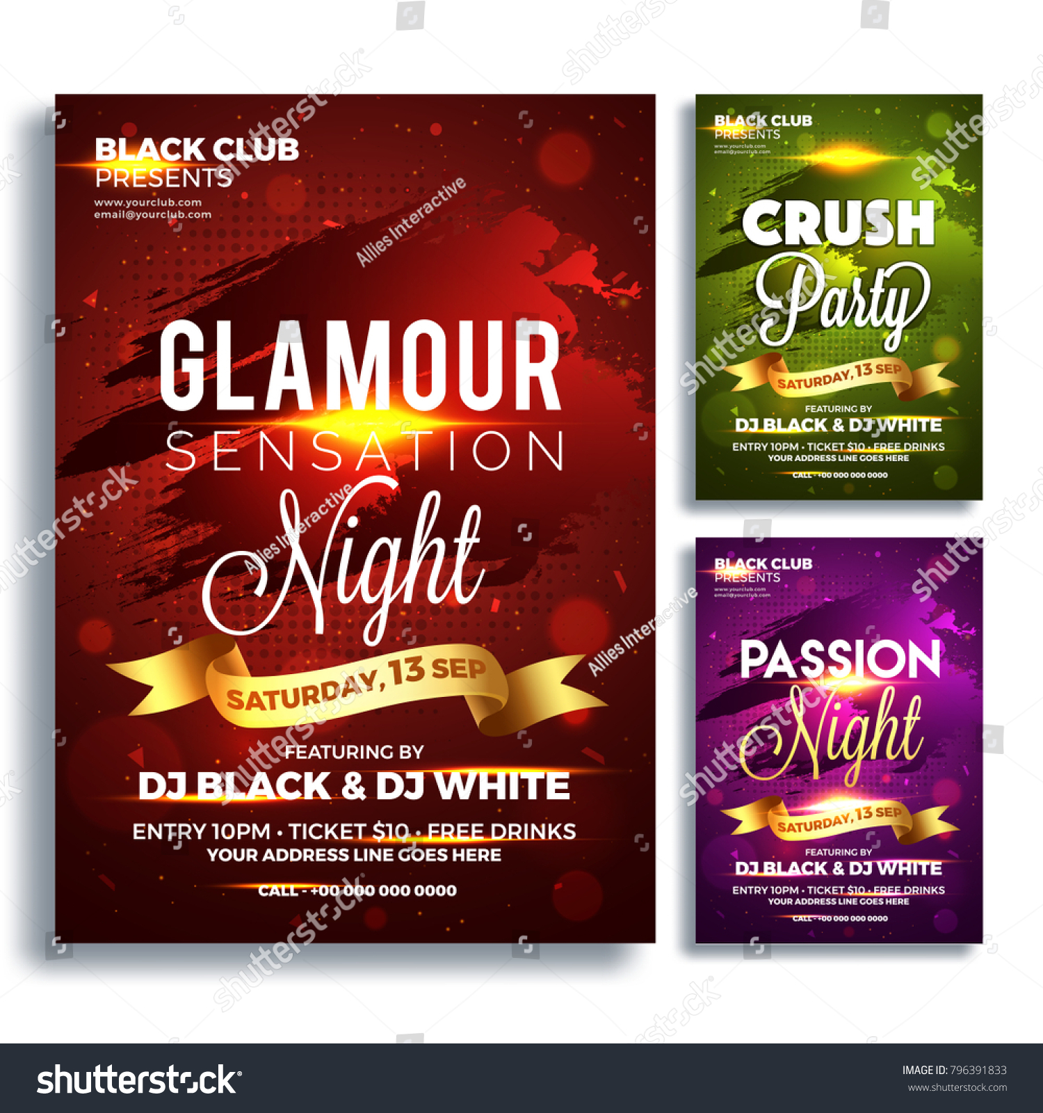 Party Banner Poster Template Design Stock Vector (Royalty Free) 796391833