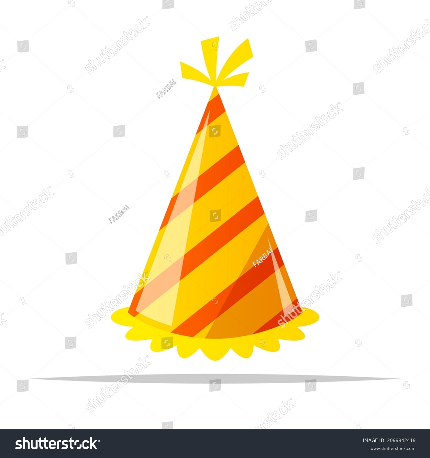 Party Hat Vector Isolated Illustration Stock Vector (Royalty Free ...