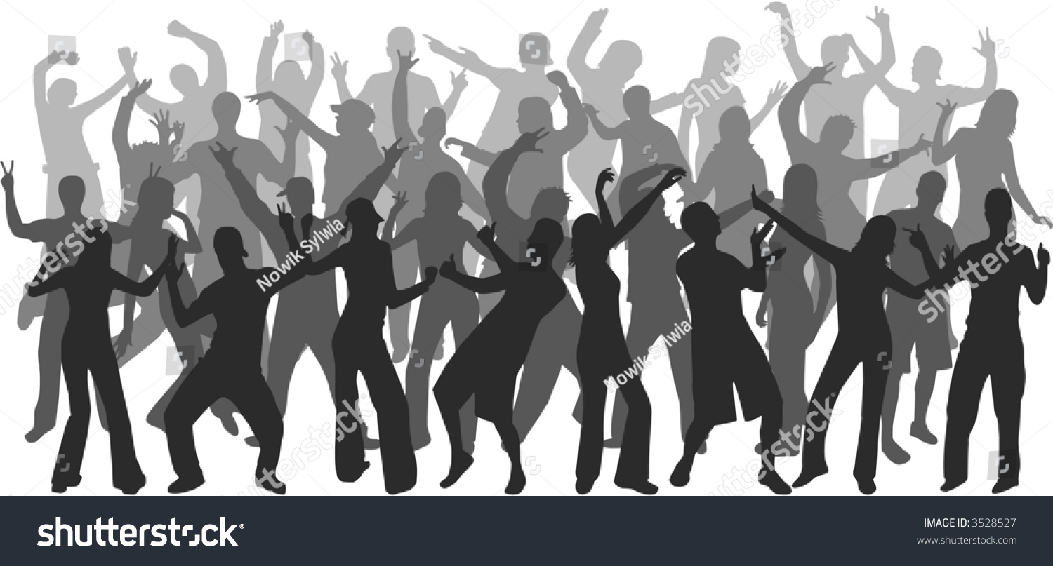 Party Silhouettes Stock Vector (Royalty Free) 3528527