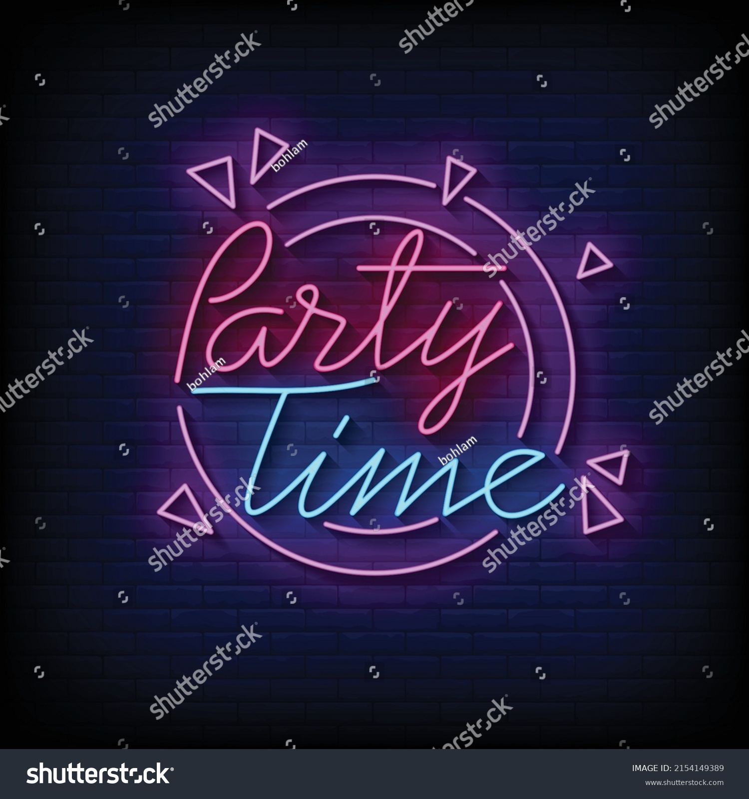 Party Time Neon Signs Style Text Stock Vector (Royalty Free) 2154149389 ... Party Time Neon Signs Style Text Stock Vector (Royalty Free) 2154149389 ...