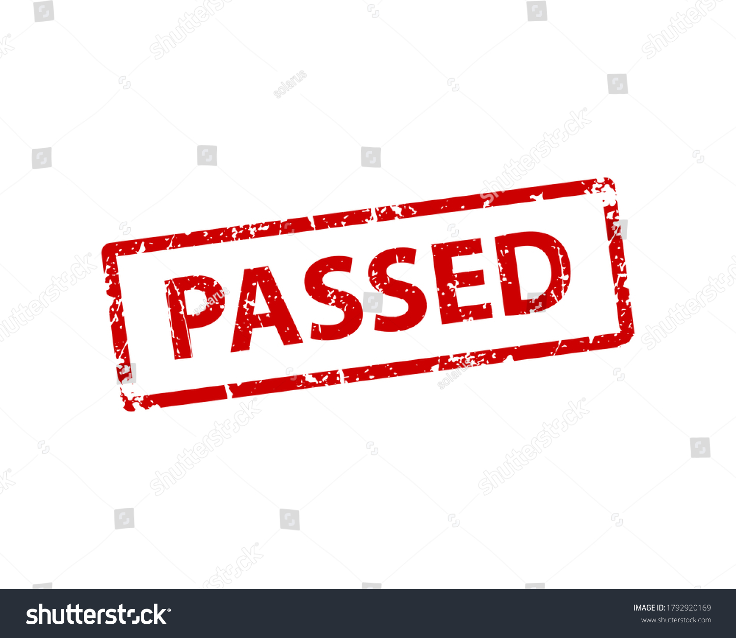 Passed Sign Sticker Stamp Vector Texture Stock Vector (Royalty Free ...