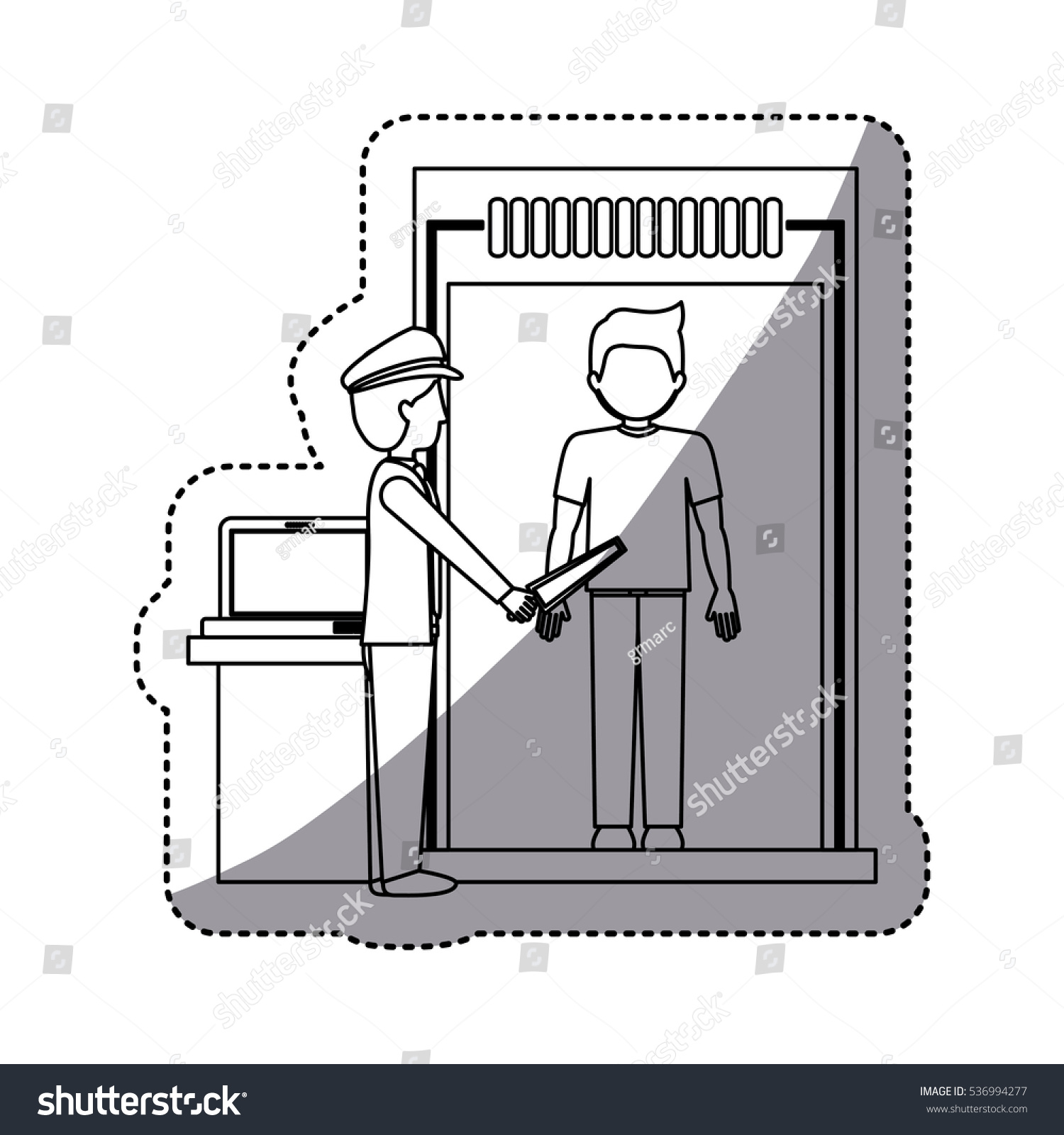 Passenger Security Checkpoint Design Stock Vector (Royalty Free) 536994277
