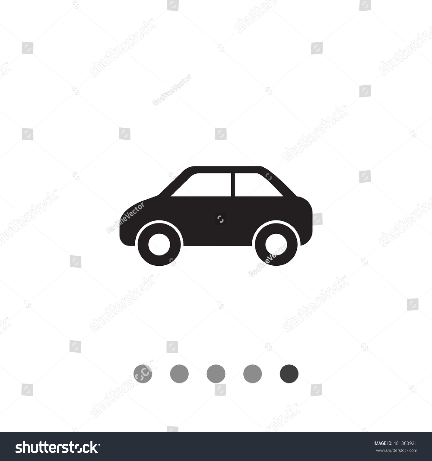 Passenger Car Icon Stock Vector (Royalty Free) 481363921