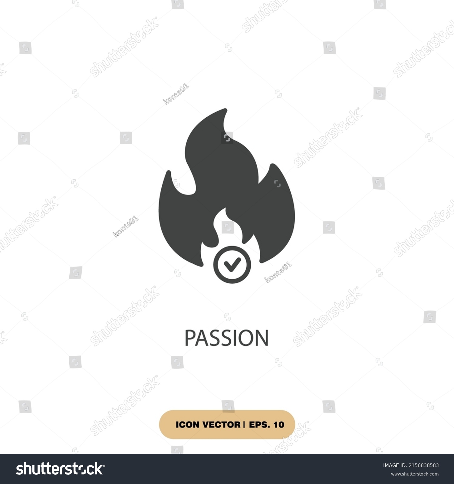Passion Icons Symbol Vector Elements Infographic Stock Vector (Royalty ...