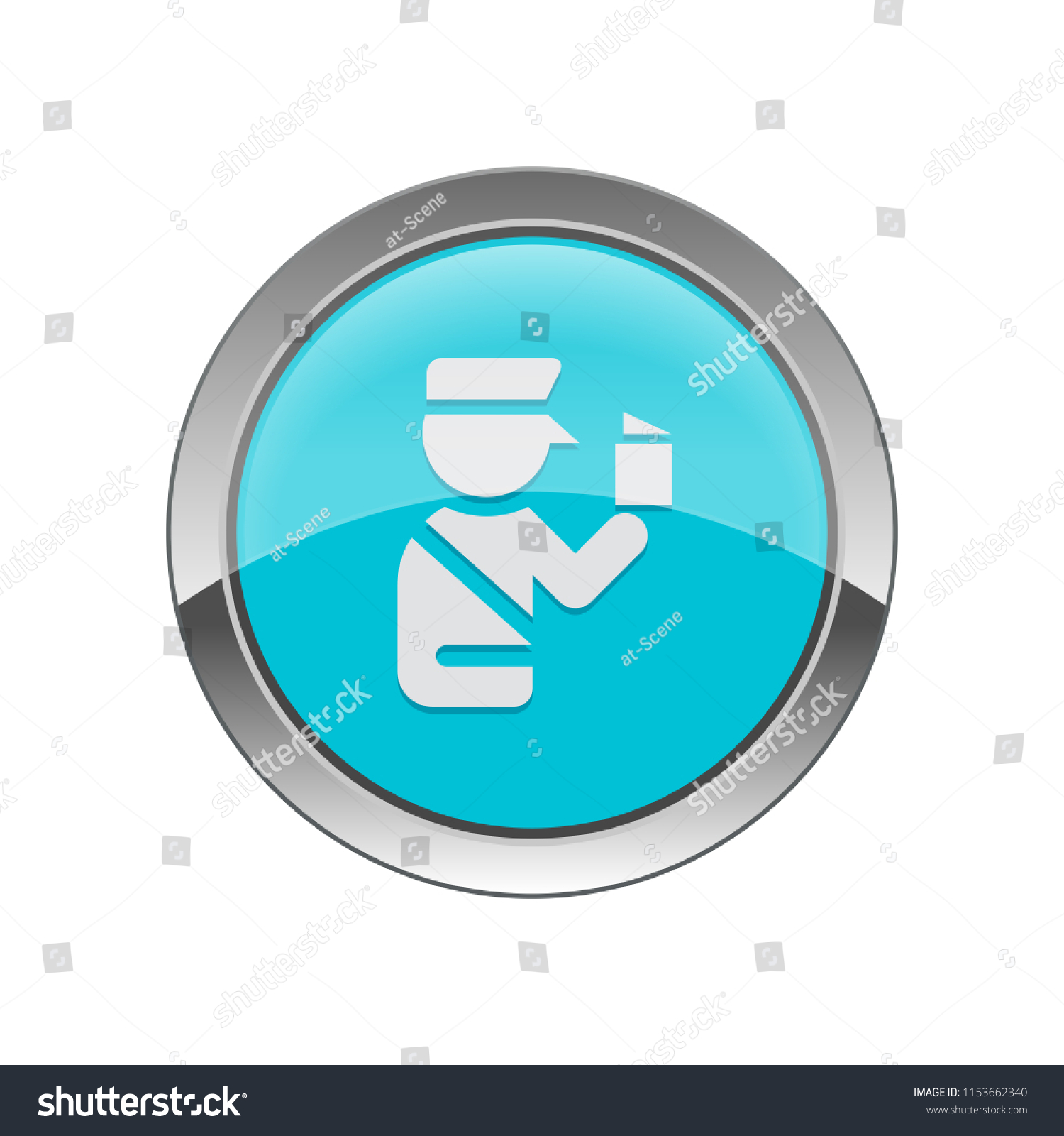 Passport Check App Icon Stock Vector (Royalty Free) 1153662340