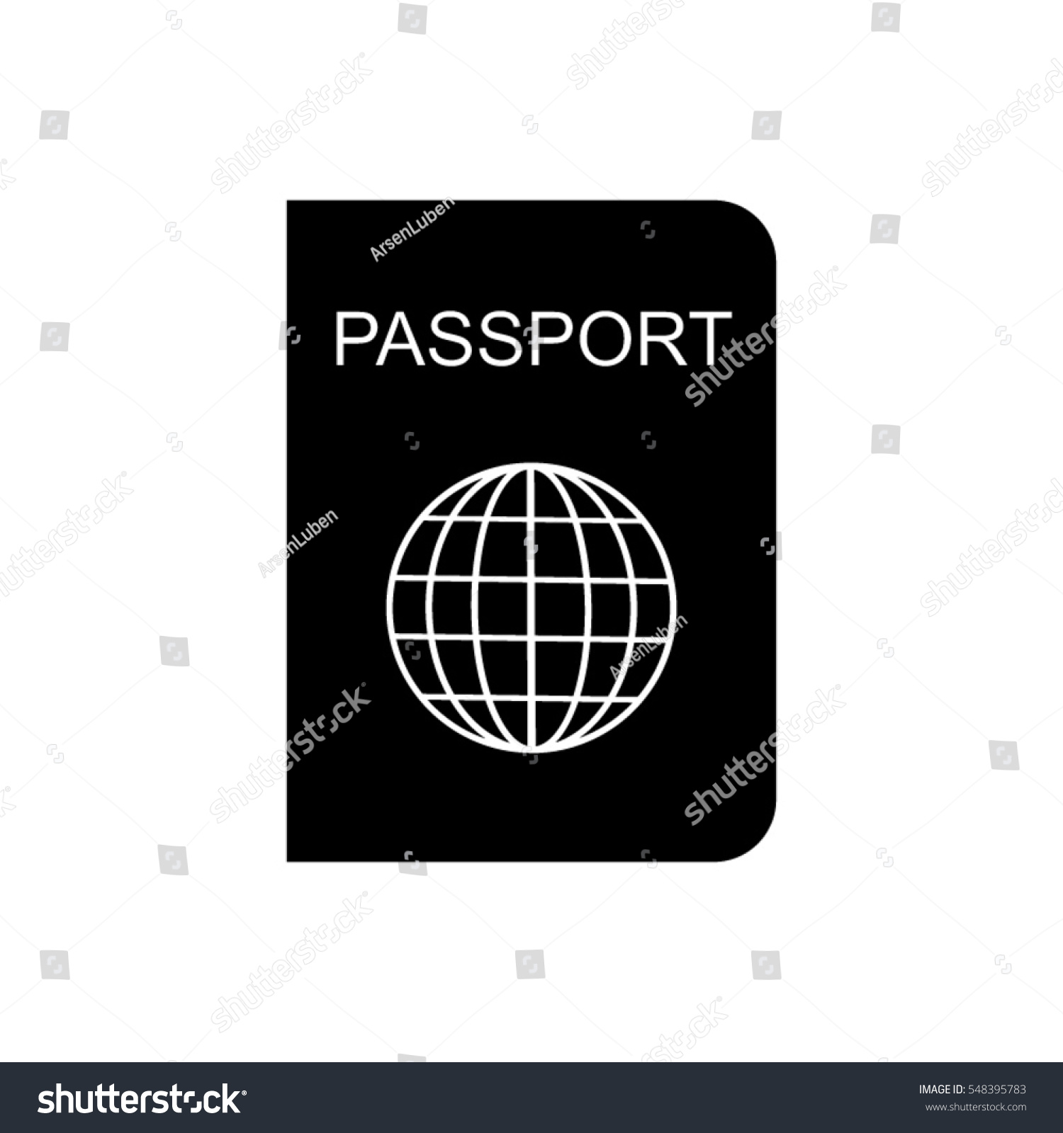 Passport Icon 스톡 벡터 548395783 - Shutterstock