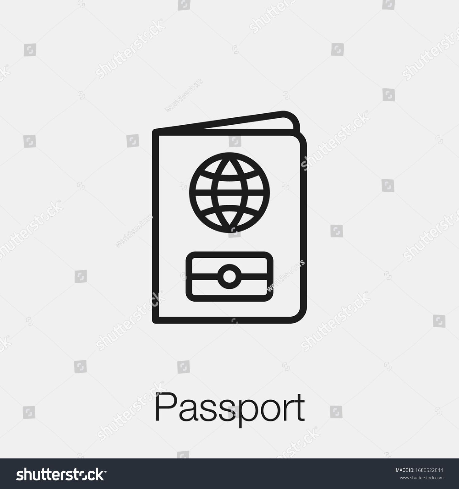 Passport Icon Vector Linear Style Sign 库存矢量图(免版税)1680522844 | Shutterstock Passport Icon Vector Linear Style Sign 库存矢量图(免版税)1680522844 | Shutterstock