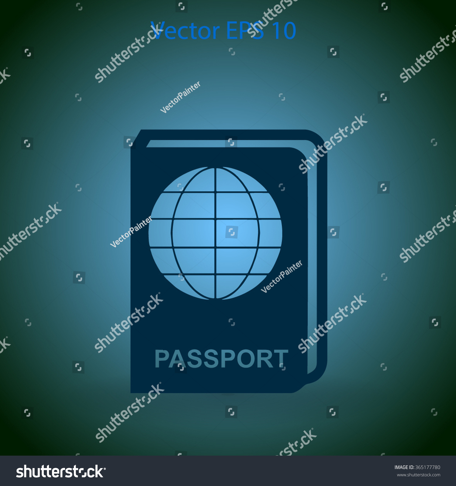 Passport Vector Illustration Stock Vector (Royalty Free) 365177780 ...