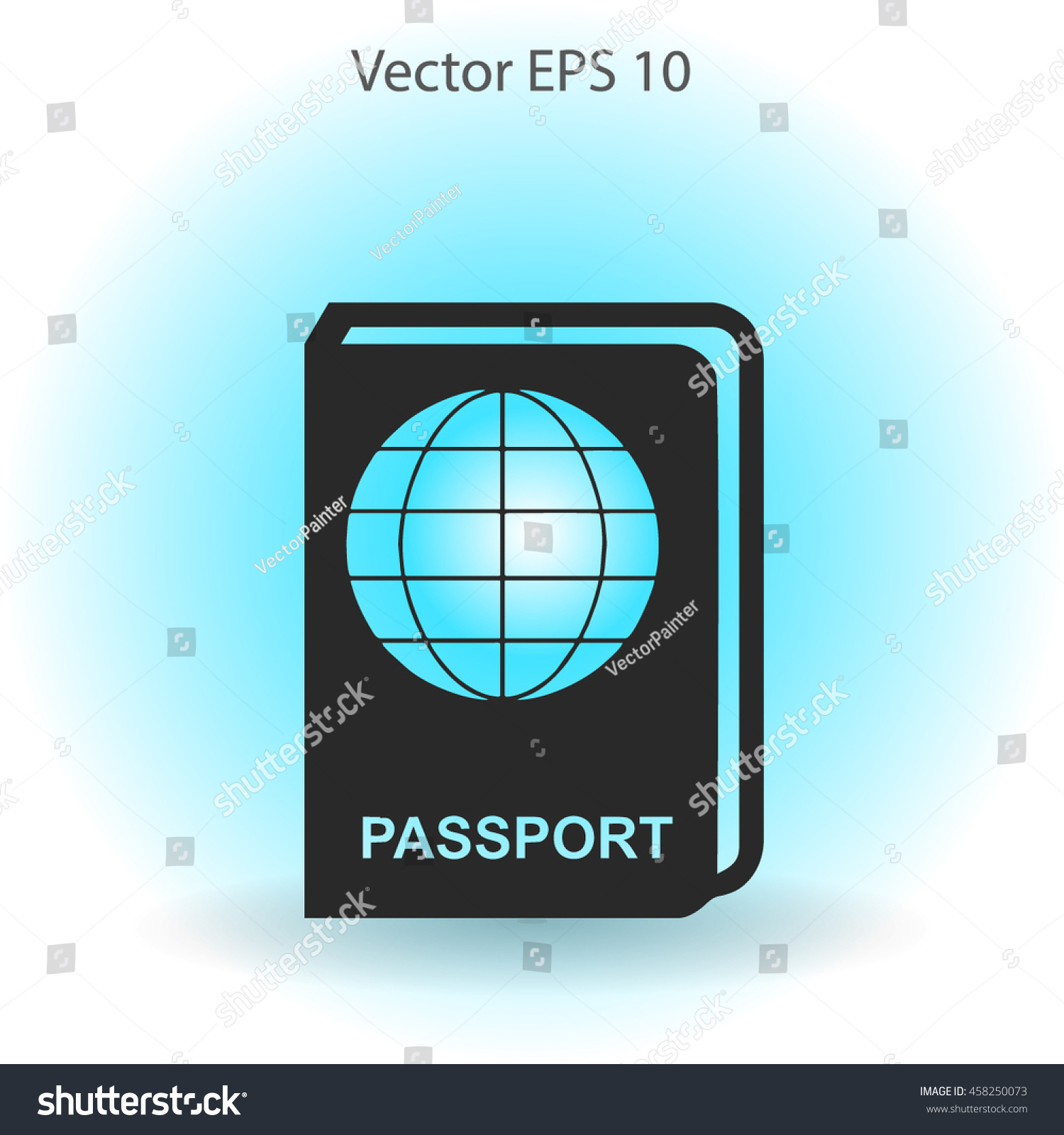Passport Vector Illustration Stock Vector (Royalty Free) 458250073 ...