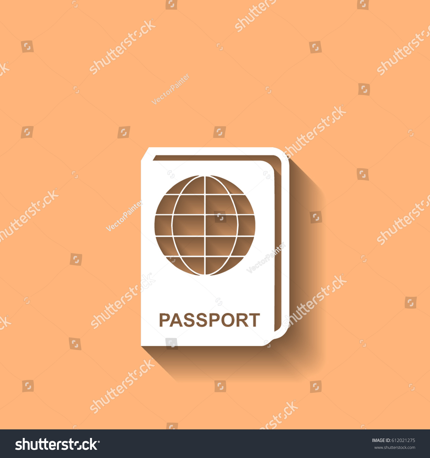 Passport Vector Illustration Stock Vector (Royalty Free) 612021275 ...
