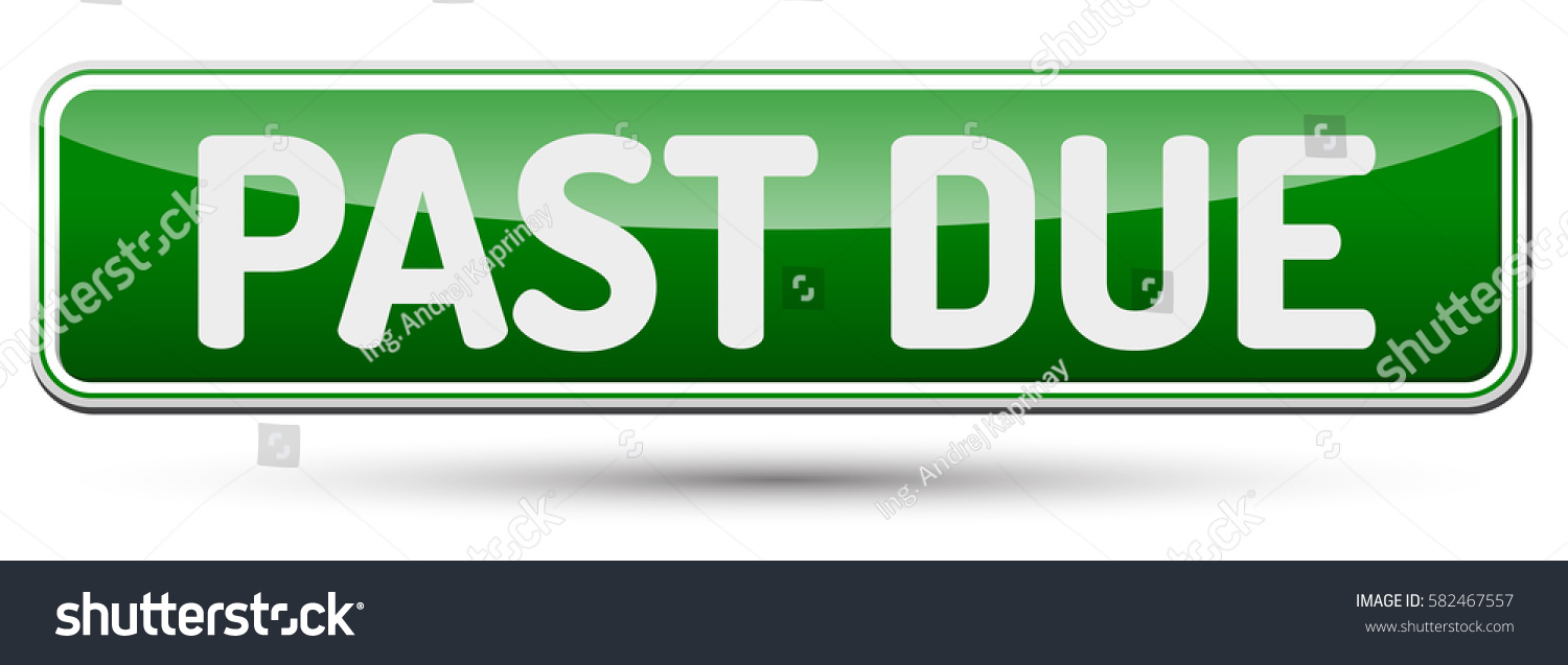 Past Due Abstract Beautiful Button Text Stock Vector (Royalty Free ...