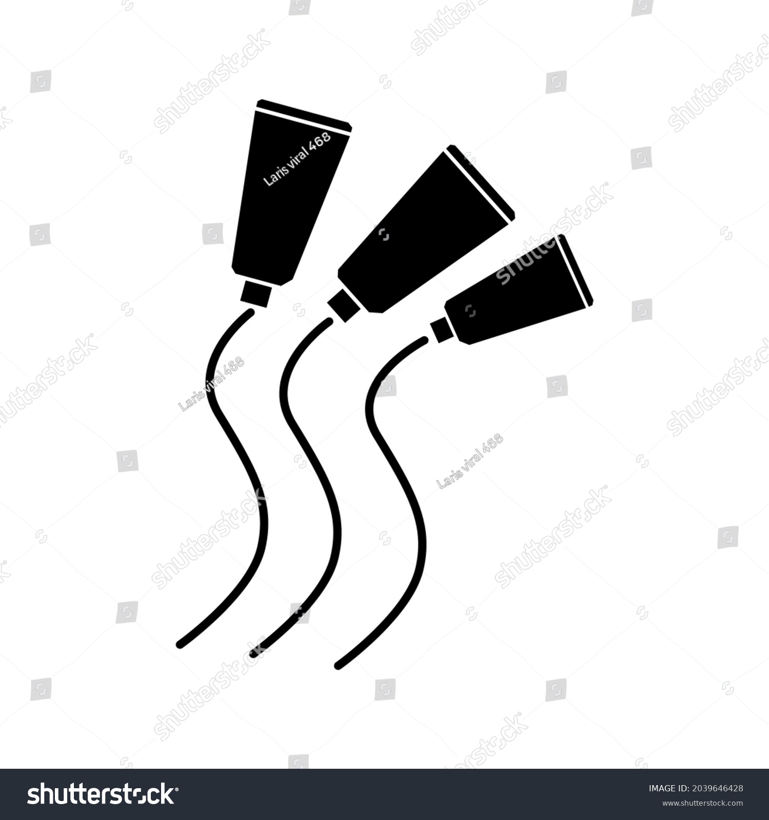 Paste Liquid Icon Vector Isolated White Stock Vector (Royalty Free ...