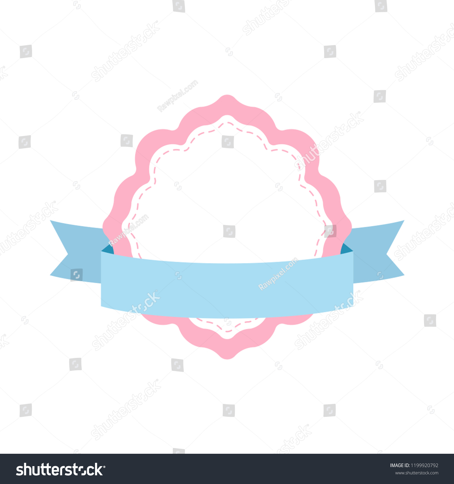 Pastel Frame Badge Design Vector Stock Vector (Royalty Free) 1199920792 ...