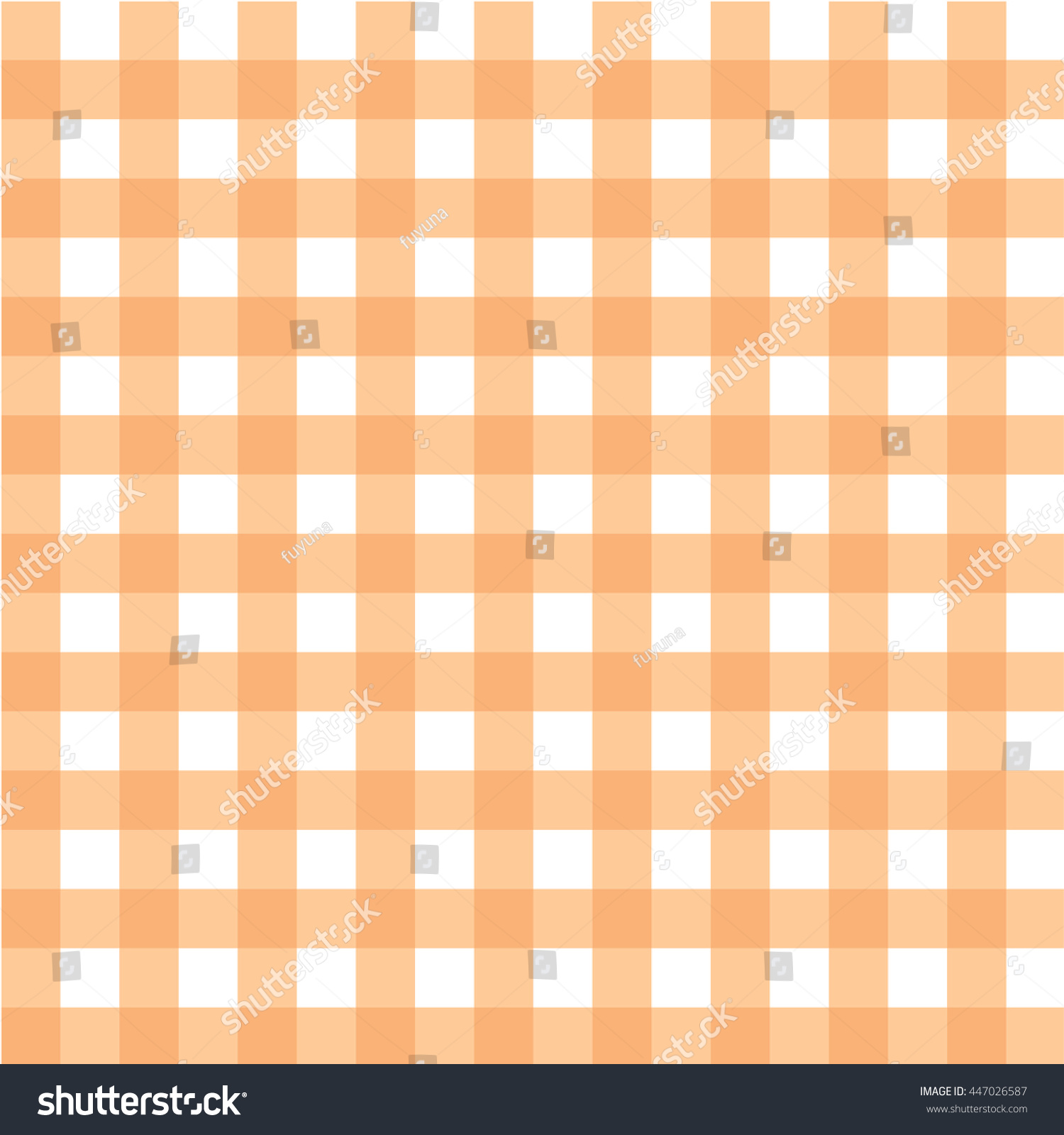 Pastel Orange Color Square Check Pattern Stock Vector (Royalty Free ...