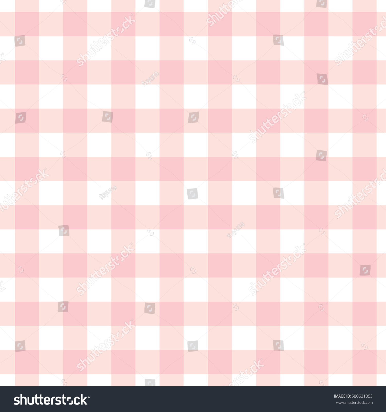 Pastel Pink Plaid Gingham Background Checkered Stock Vector (Royalty ...