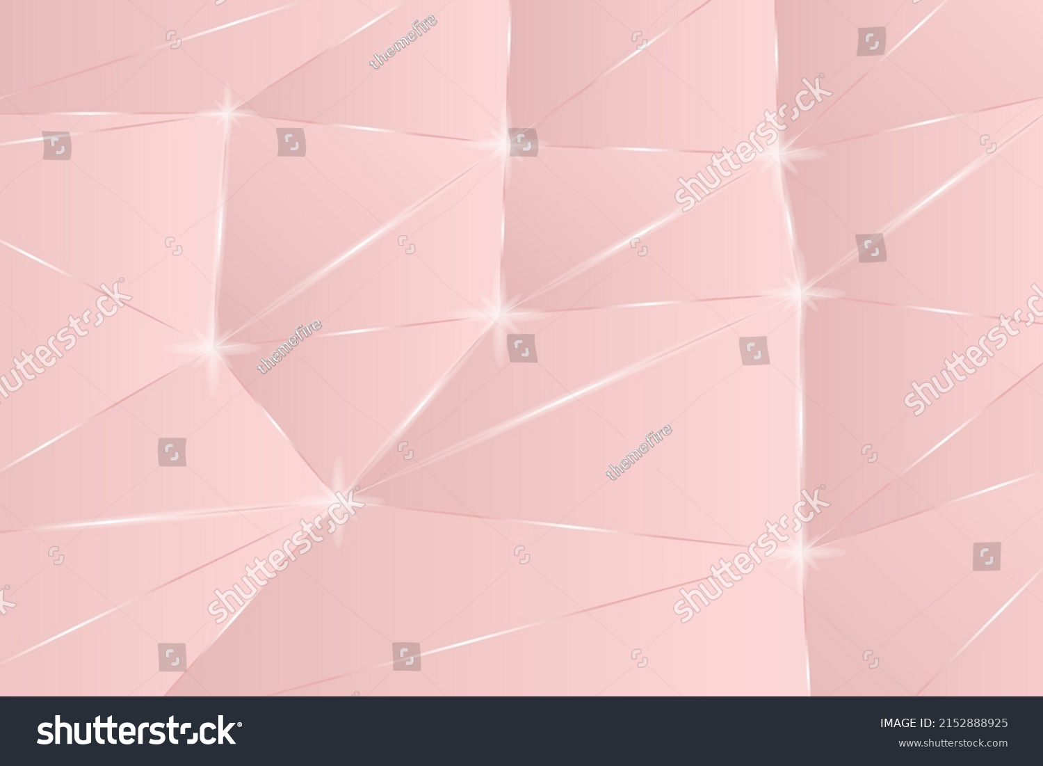 Pastel Pink Triangle Poly Vector Background Stock Vector (Royalty Free ...