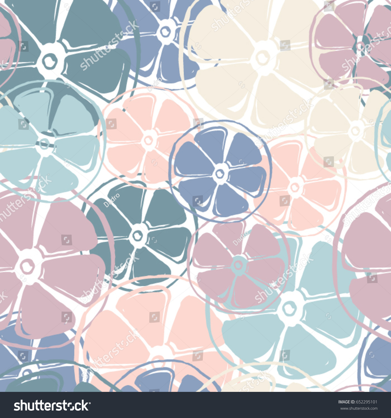 Pastel Seamless Lemon Pattern Stock Vector (Royalty Free) 652295101 ...