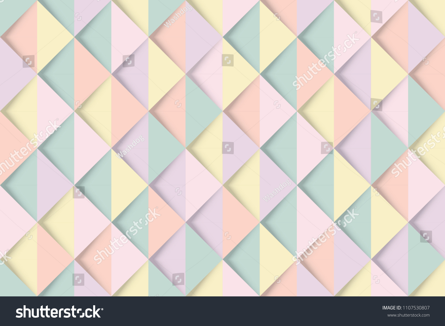 Pastel Triangles Pattern Background Pastel Overlapping Stock Vector ...