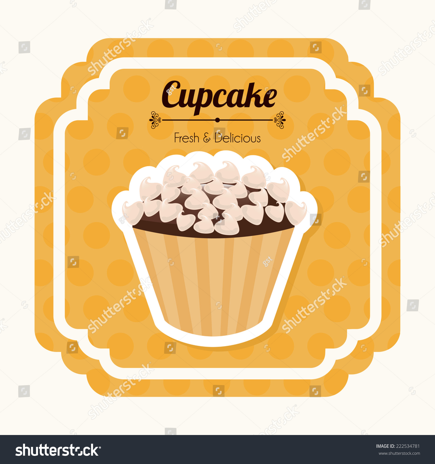 Pastry Graphic Design Vector Illustration Stock Vector (Royalty Free ...