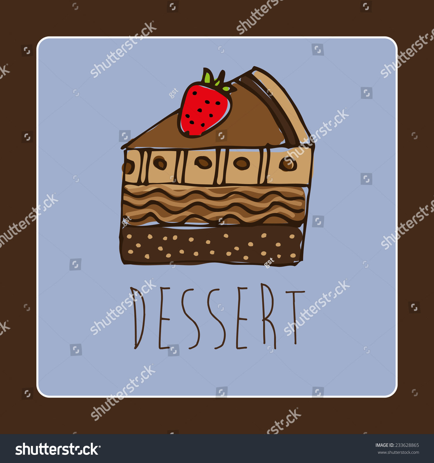 Pastry Graphic Design Vector Illustration Stock Vector (Royalty Free ...