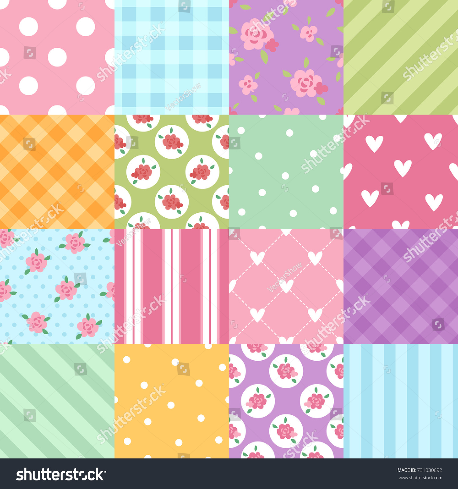 Patchwork Textile Texture Seamless Clothes Pattern: vetor stock (livre ...
