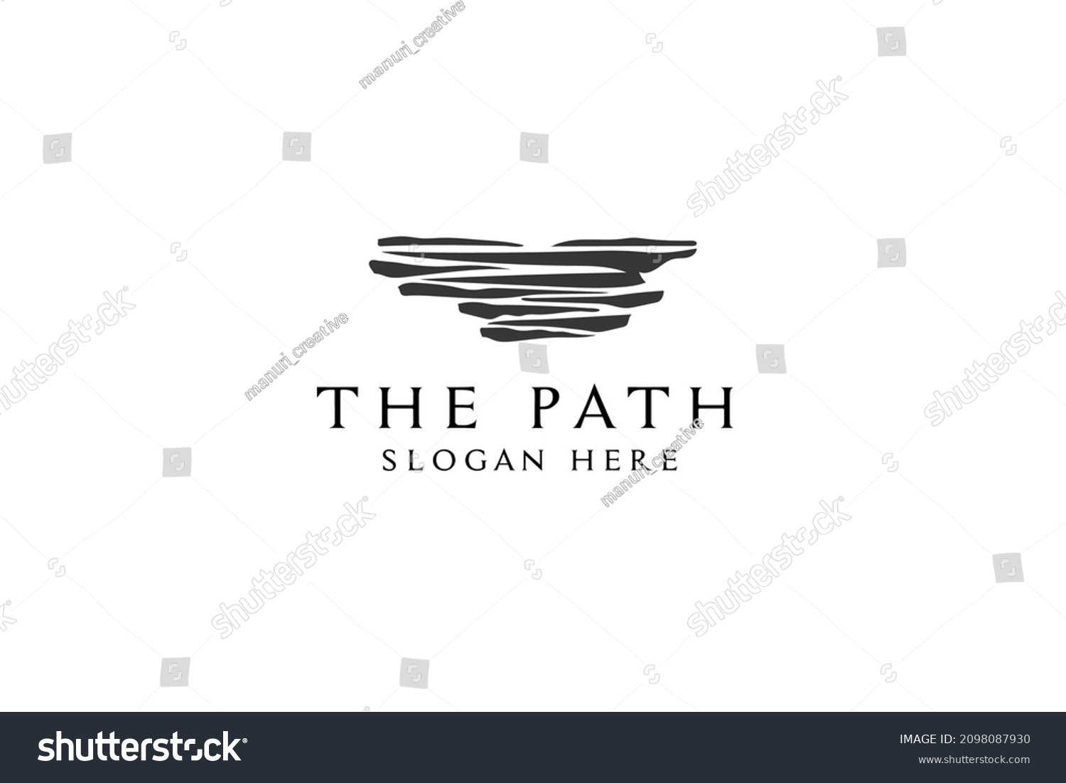 Path Way Logo Design Vector Illustration Stock Vector (Royalty Free ...