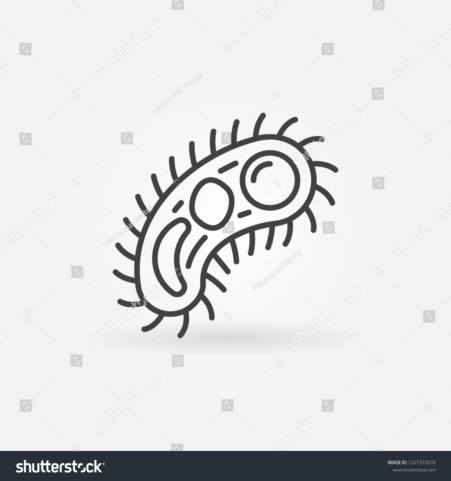 Pathogen Vector Icon Design Element Thin Stock Vector (Royalty Free ...