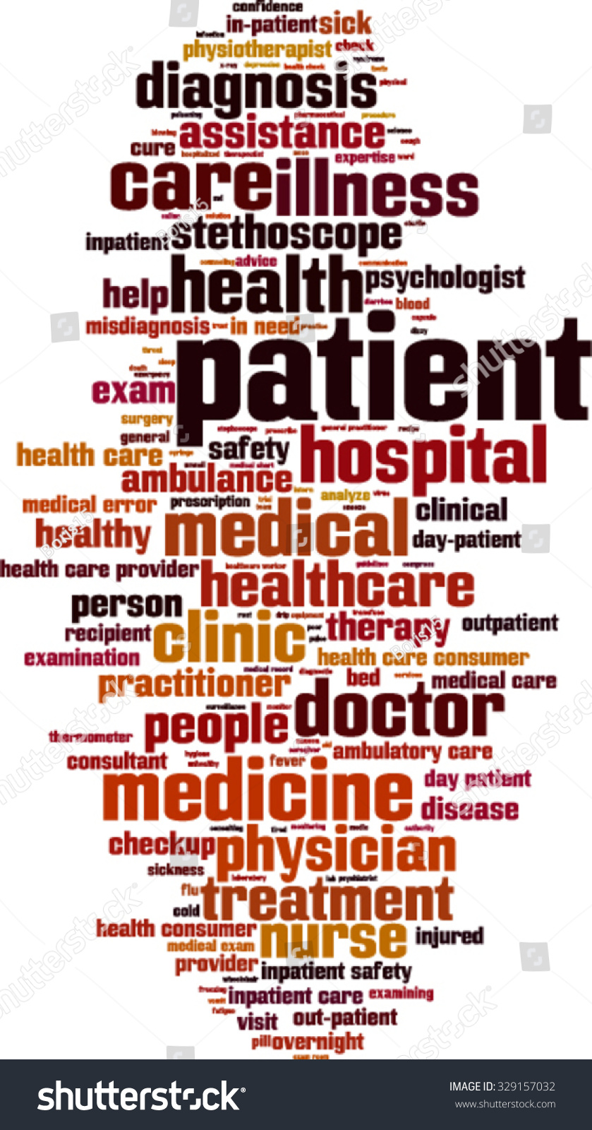 Patient Word Cloud Concept Vector Illustration Stock Vector (Royalty ...