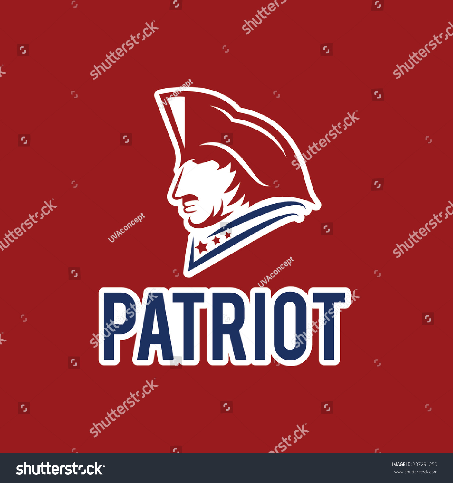 Patriot Vector Design Template Stock Vector (Royalty Free) 207291250 ...
